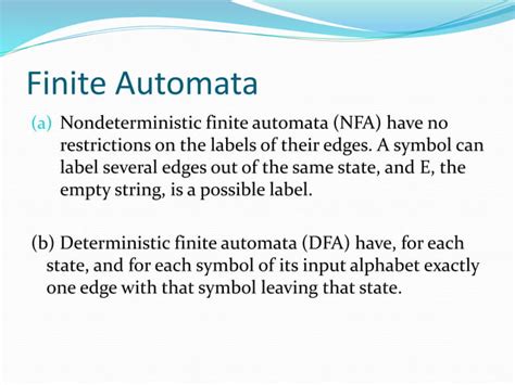Finite Automata In Compiler Design Pptx Computing Technology And Computing Finite Automata In Compiler Design Pptx Computing Technology And Computing