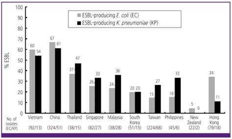 Prevalence Of Esbl Producers Among E Coli And K Pneumoniae Isolates