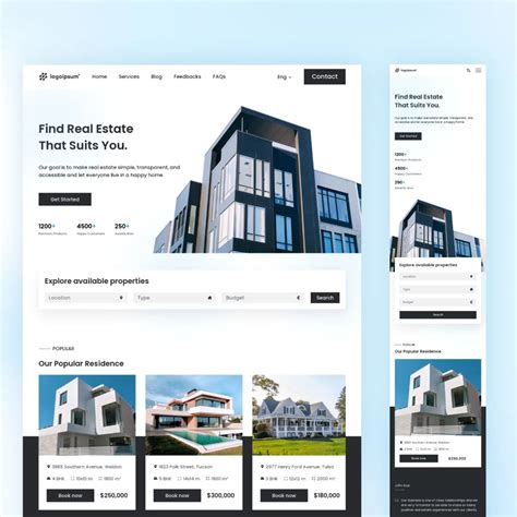Github Eagle1309real Estate Website This Real Estate Website Design