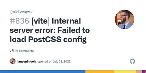 Vite Internal Server Error Failed To Load Postcss Config · Issue