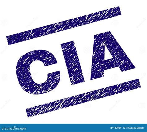 Grunge Textured Cia Stamp Seal Stock Vector Illustration Of Caption Corrosion 137001112