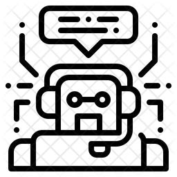 Chat Bot Icon Download In Line Style