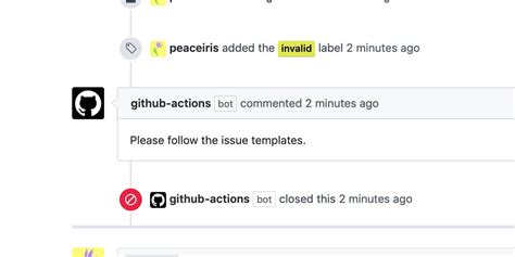 Label Commenter Actions Github Marketplace Github