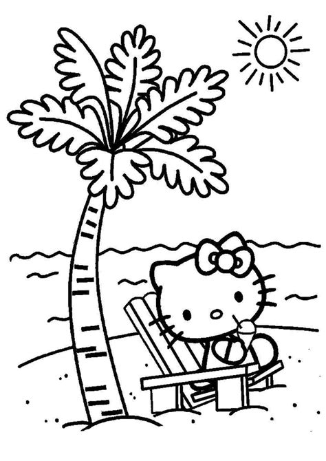 Раскраски Картинки для раскрашивания с Хелло Китти Печатать раскарску Хелло Китти раскраски