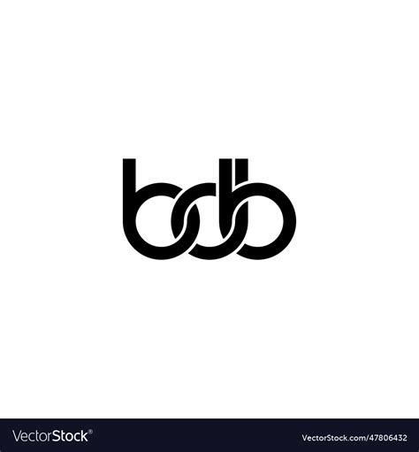 Letters Bdb Monogram Logo Design Royalty Free Vector Image