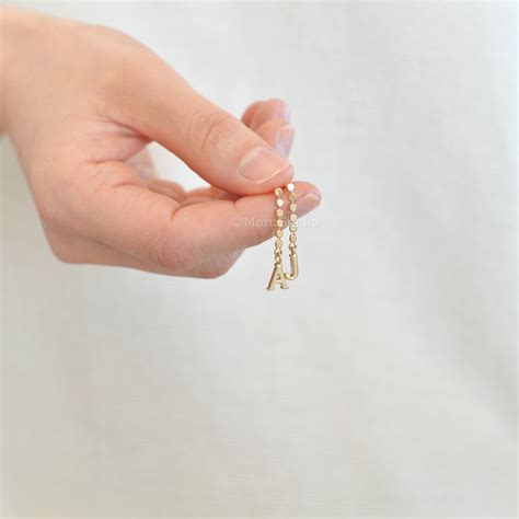 Custom Initial Dangle Earrings Letter Earrings Initial Etsy