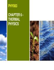 Understanding Thermal Physics Key Concepts And Applications Course Hero