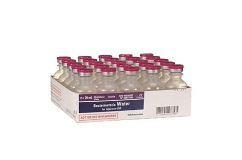 Bacteriostatic Water 30ml 25 Pack Mywellcare
