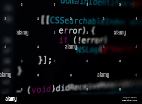 Programming Code Abstract Technology Background Of Software Developer Stock Photo Alamy