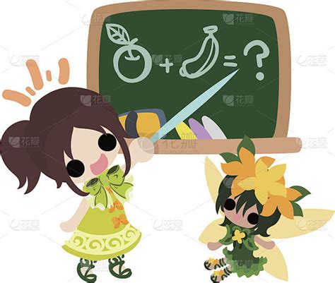 一个可爱的女孩和一个可爱的仙女