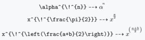 How To Use Superscript Power In LaTeX