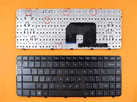 Hp Palivion Dv6 3000 Series Black Frame Laptop Keyboard Black Laptop