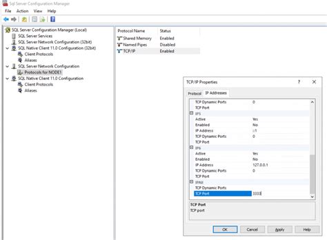 Как изменить порт экземпляра Microsoft Sql Server Windows для системных администраторов