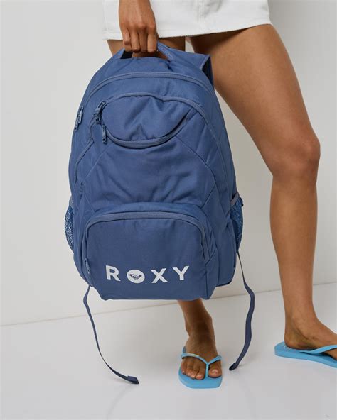 Roxy Shadow Shell Solid Backpack In Blue Surfsphere