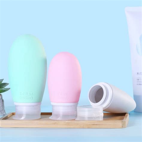 여행용 화장품 병 실리카 젤 미니 빈 용기 스킨 케어 샤워 젤 샴푸 항아리 도구 휴대용 압출 보틀링 1 개리필 병 Aliexpress