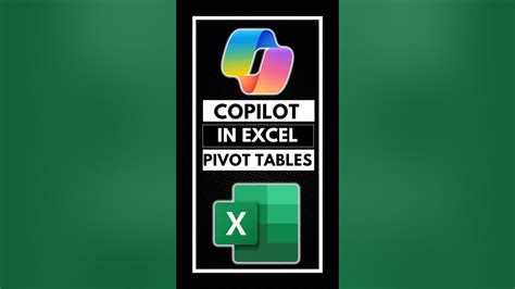 How To Make Pivot Tables With Copilot In Excel Youtube