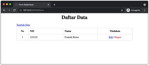 Insert Update Dan Delete Data Di Laravel