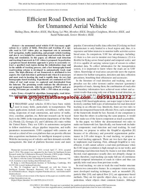 Efficient Road Detection And Tracking For Unmanned Aerial Vehicle