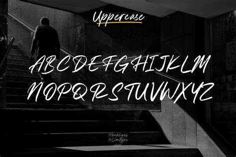 hacklines modern brush script font design cuts