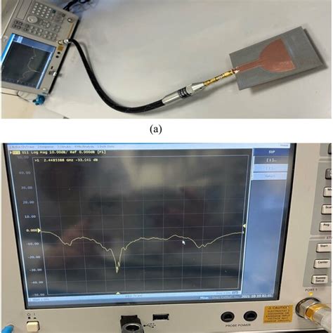 Measurement Setup For The Antenna A Vna And The Antenna B