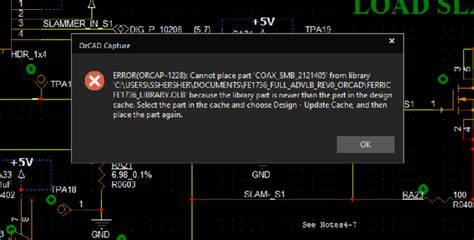 error modifying part downloaded from unified cis allegro x capture