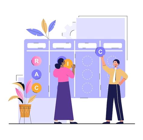 Premium Vector Raci Matrix Concept