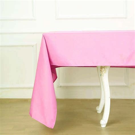 Polyester Tablecloth 60x126 Pink Efavormart