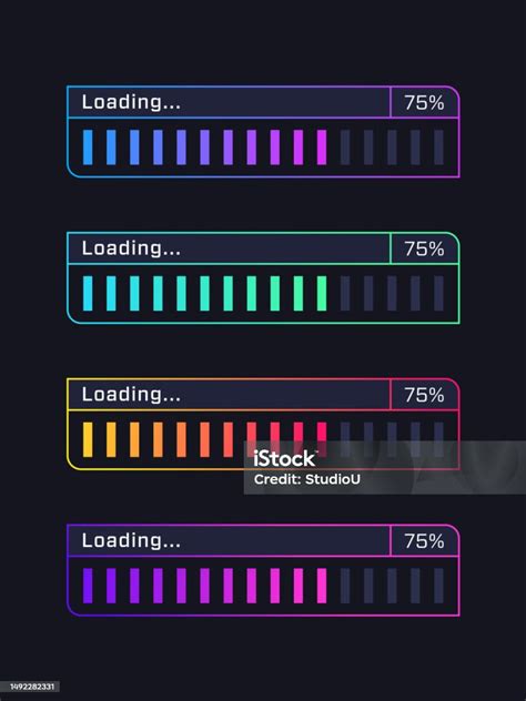 loading progress bar concepts progress visualization web design
