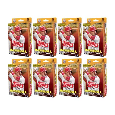 2020 Topps Series 2 Baseball Hanger 8 Pack Lot Steel City Collectibles