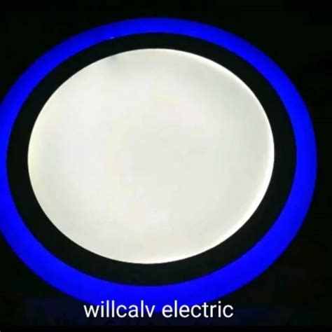 Jual LAMPU PANEL LED BULAT 3 5 INCH 2 WARNA LAMPU LED PANEL BULAT 3 5 INCH 2 WARNA 3W PUTIH 3W