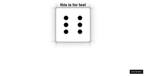 React Dice Roller Test Forked Codesandbox