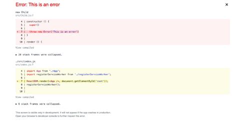 shining a spotlight on error boundaries in react 16
