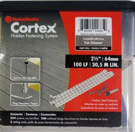 purchase fasten master cortex hidden fastening system 2 1 2 100lf fm
