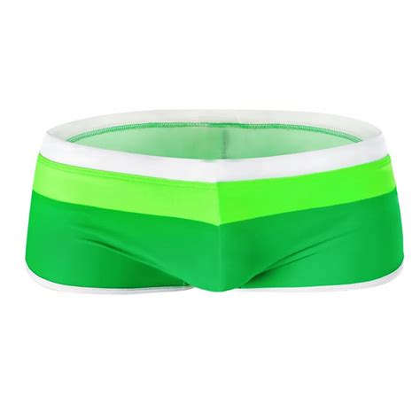 Summer Men Sexy Swimwear Swimming Briefs Low Rise Swim Trunks Swimsuit