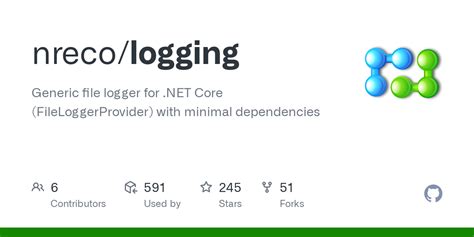 GitHub Nreco Logging Generic File Logger For NET Core FileLoggerProvider With Minimal