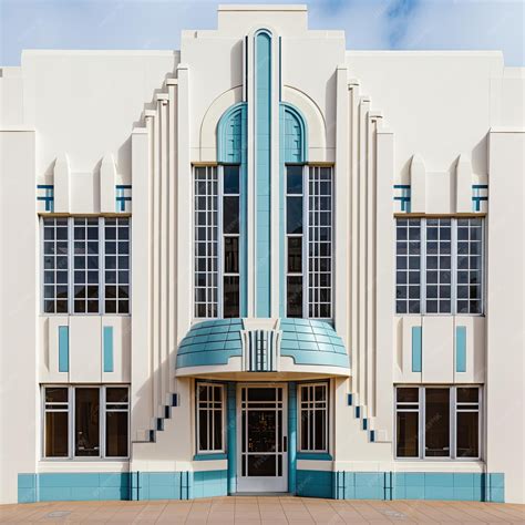Premium Photo Art Deco Building Facade