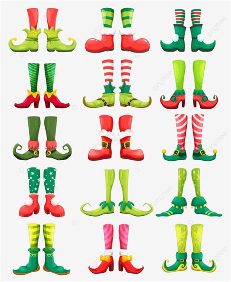 Christmas Elf Vector Hd Png Images Feets Of Christmas Elf Red Funny Pants Png Image For Free