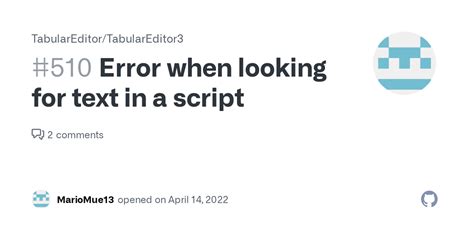 Error When Looking For Text In A Script · Issue 510 · Tabulareditor