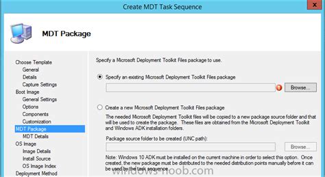 SCCM MDT Task Sequece Question Configuration Manager Windows Noob