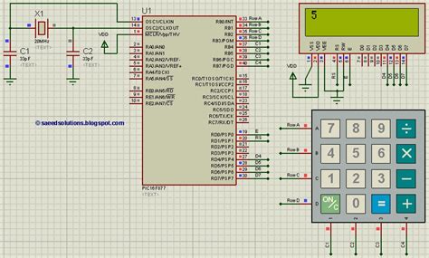interface keypad with pic16f877 under repository circuits 30763 next gr