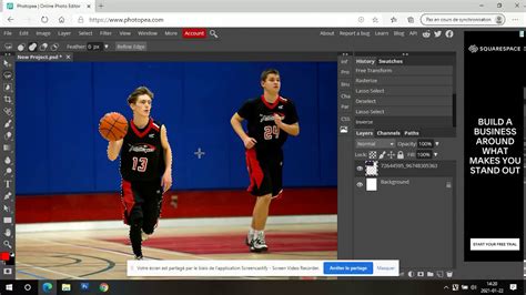 lasso magnétique Photopea YouTube