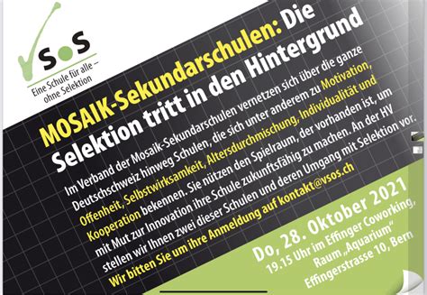 HV des VSoS mit öffentlichem Teil – VSOS