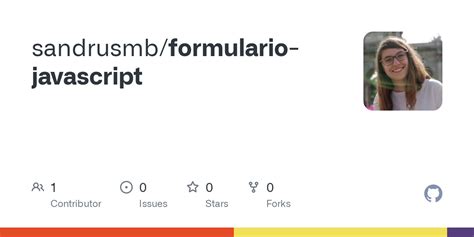 Github Sandrusmbformulario Javascript