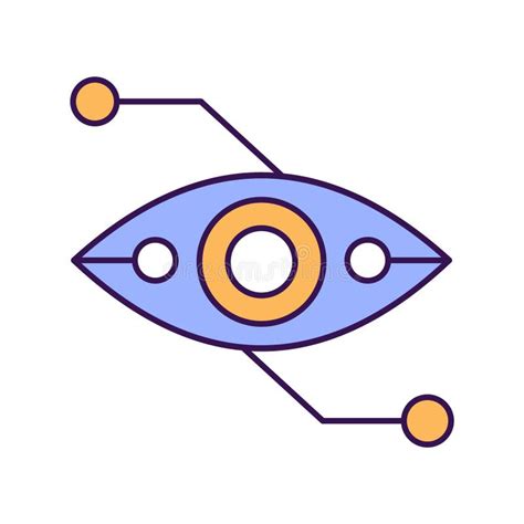 Ai View Outline With Colors Fill Vector Icon That Can Easily Edit Or Modify Stock Vector