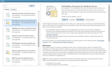Use The Add On ManagerArcGIS GeoEvent Server Help Documentation For