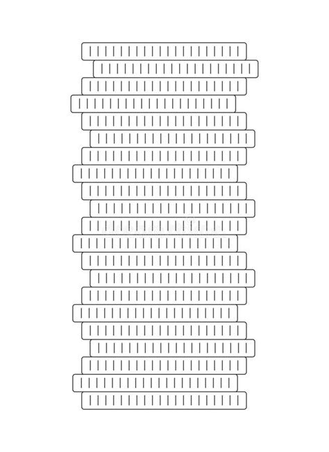 Pile Of Golden Coins Flat Monochrome Isolated Vector Object Stock Vector Illustration Of