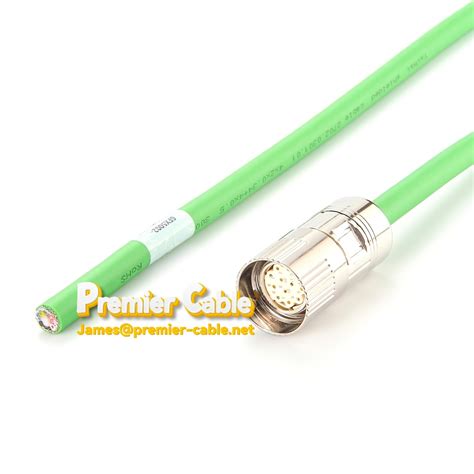 M23 12 Pin Servo Encoder Signal Feedback Cable Industrial Waterproof Circular Connector