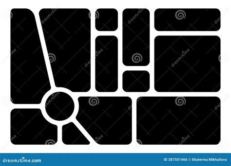 Bento Grid Template Layout Shape Bento Box Modular Collage Frame