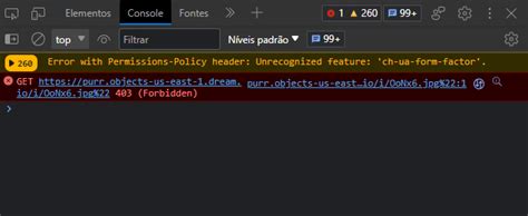 Erro no console JavaScript criando requisições Alura Cursos online de tecnologia