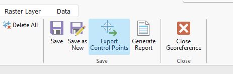 Georeferencing TIFF Photo Not Saving Control Points To Image In ArcGIS Pro Geographic
